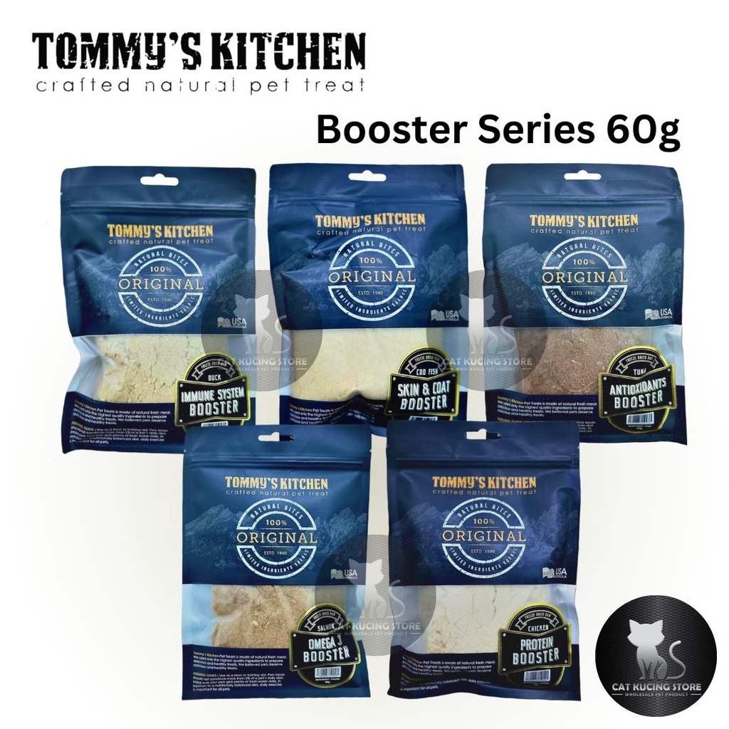 Tommy’s Kitchen Booster Series Freeze Dried Fresh Raw Meat Cat & Dog ...