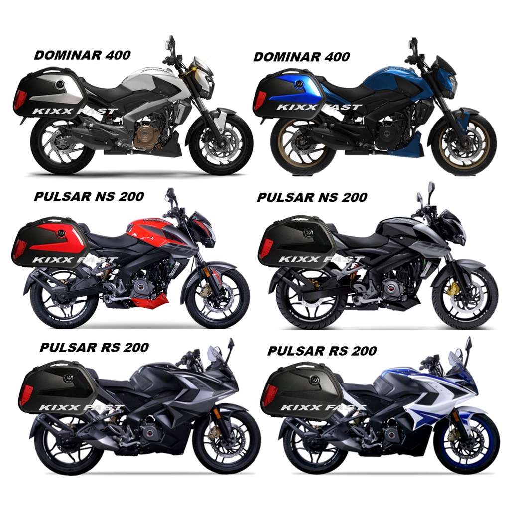 MODENAS WATERPROOF V35 SIDE BOX ABS PLASTIC WITH LED LIGHT HARD SHEILD ...