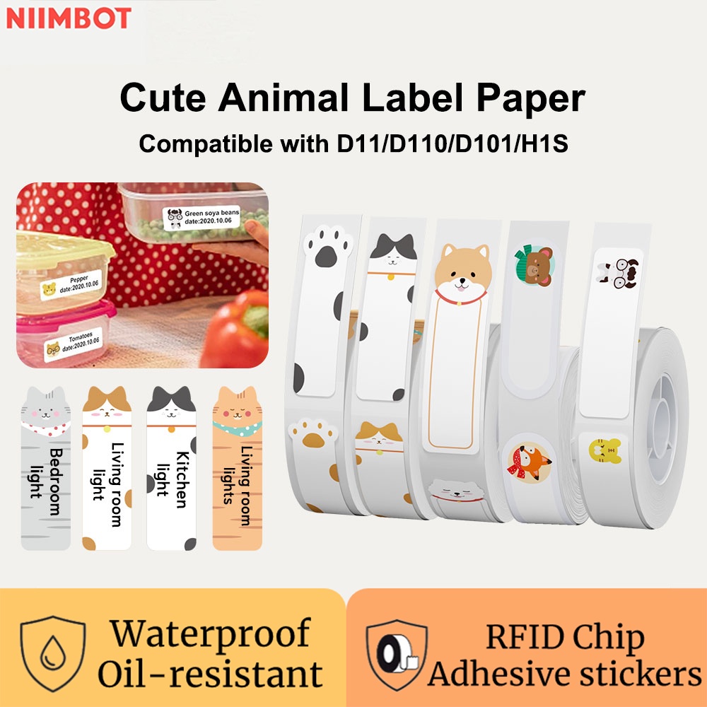 Niimbot Pocket Printer Labels Tape Printer for Stickers D110 D11 D101 ...