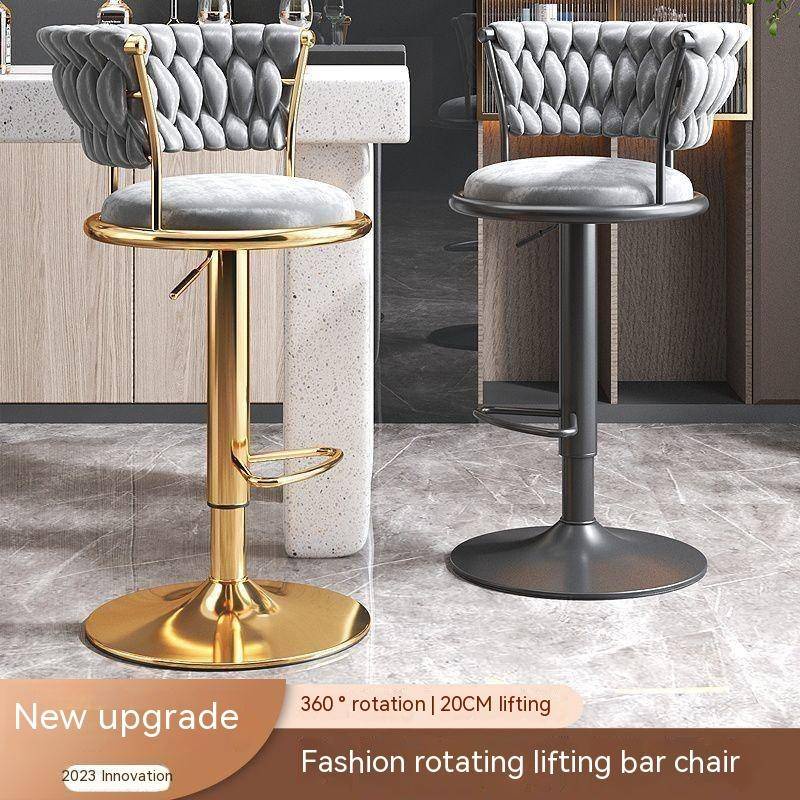 Bar chair, height stool, bar chair, liftable chair, back chair, high ...