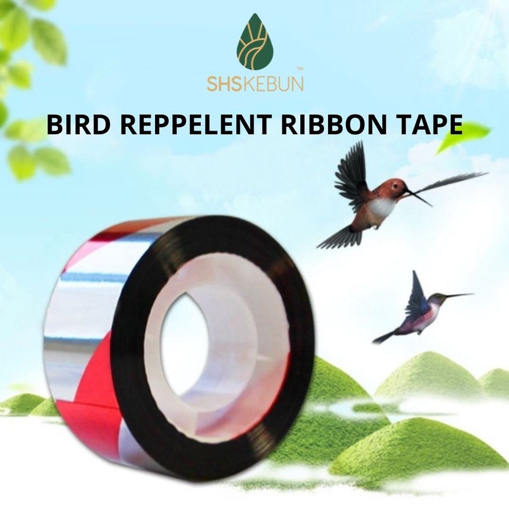 Bird Scare Tape 2.4CM Audible Repellent 50M Pigeon Repeller Ribbon Pita ...