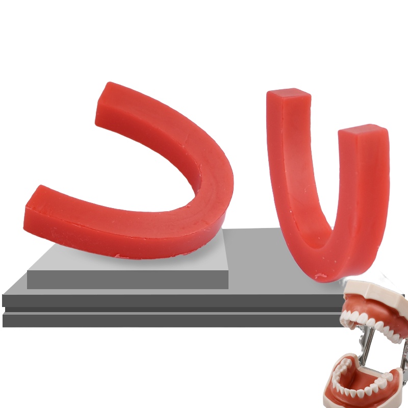 2pcs Dental Materials Dental Base Wax Rim Denture Casting Bite Block ...