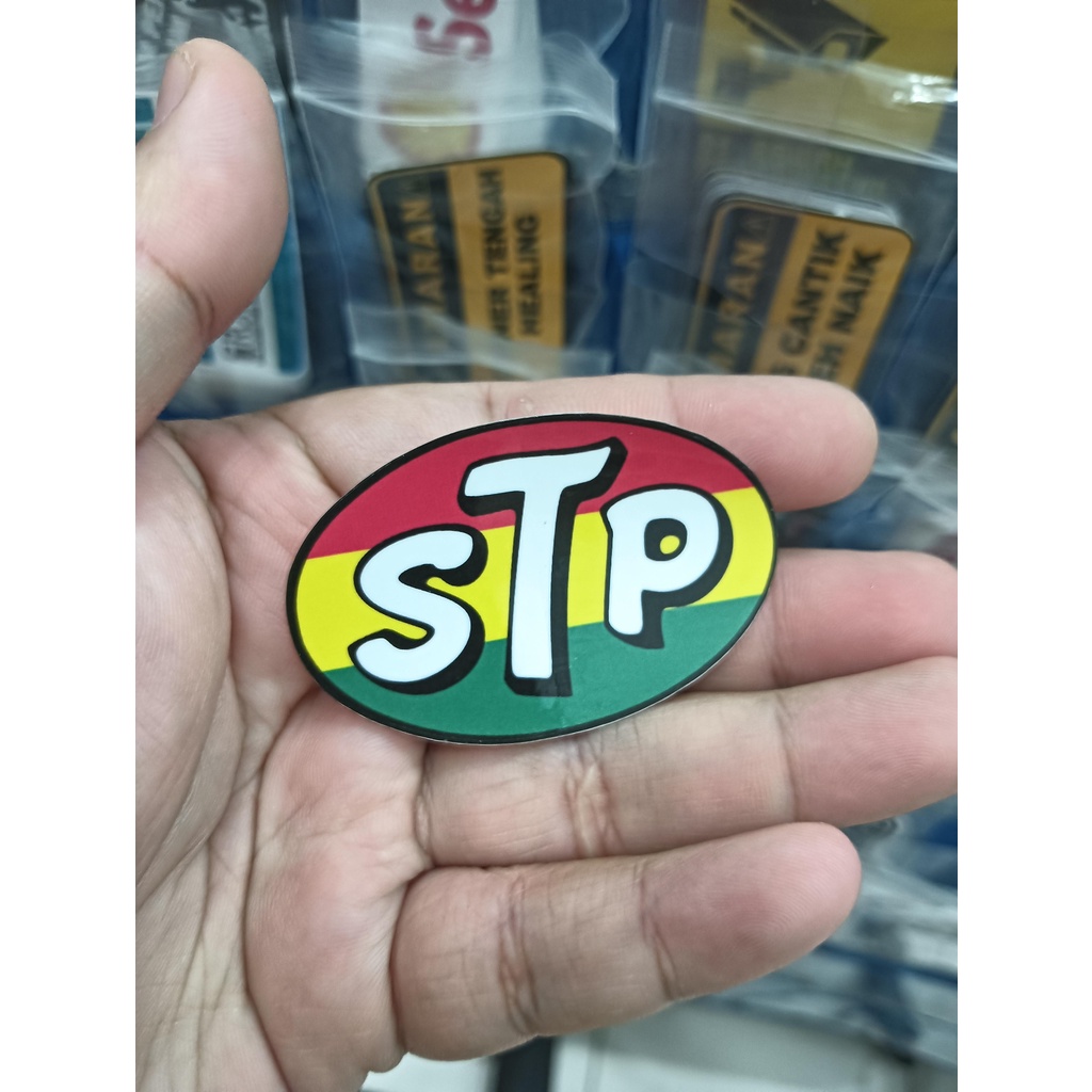 Sticker STP 3 colour design (Waterproof with laminate) | Shopee Malaysia