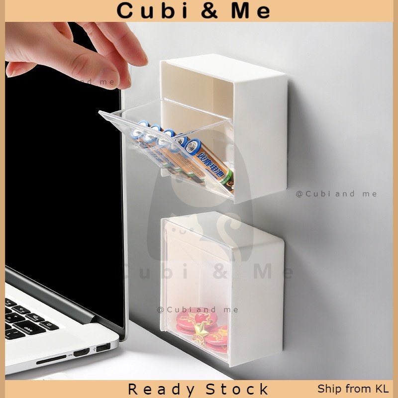 C&M Flip Storage Box Wall Mounted Dust-proof Storage Rack Swab Small ...