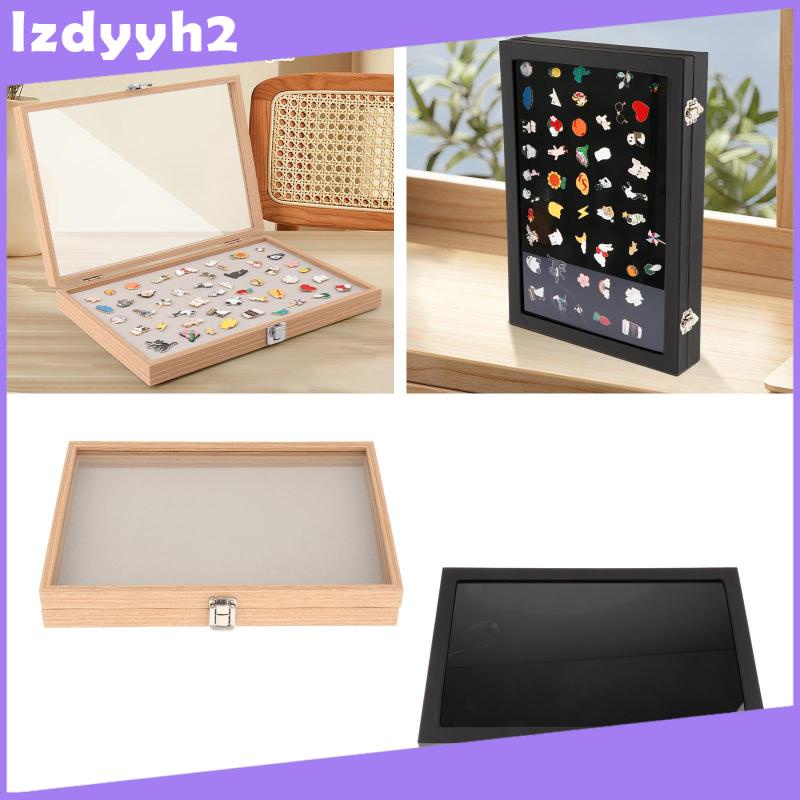 [LzdyyhacMY] Pin Display Case Brooch Organizer Case Showcase Dustproof ...