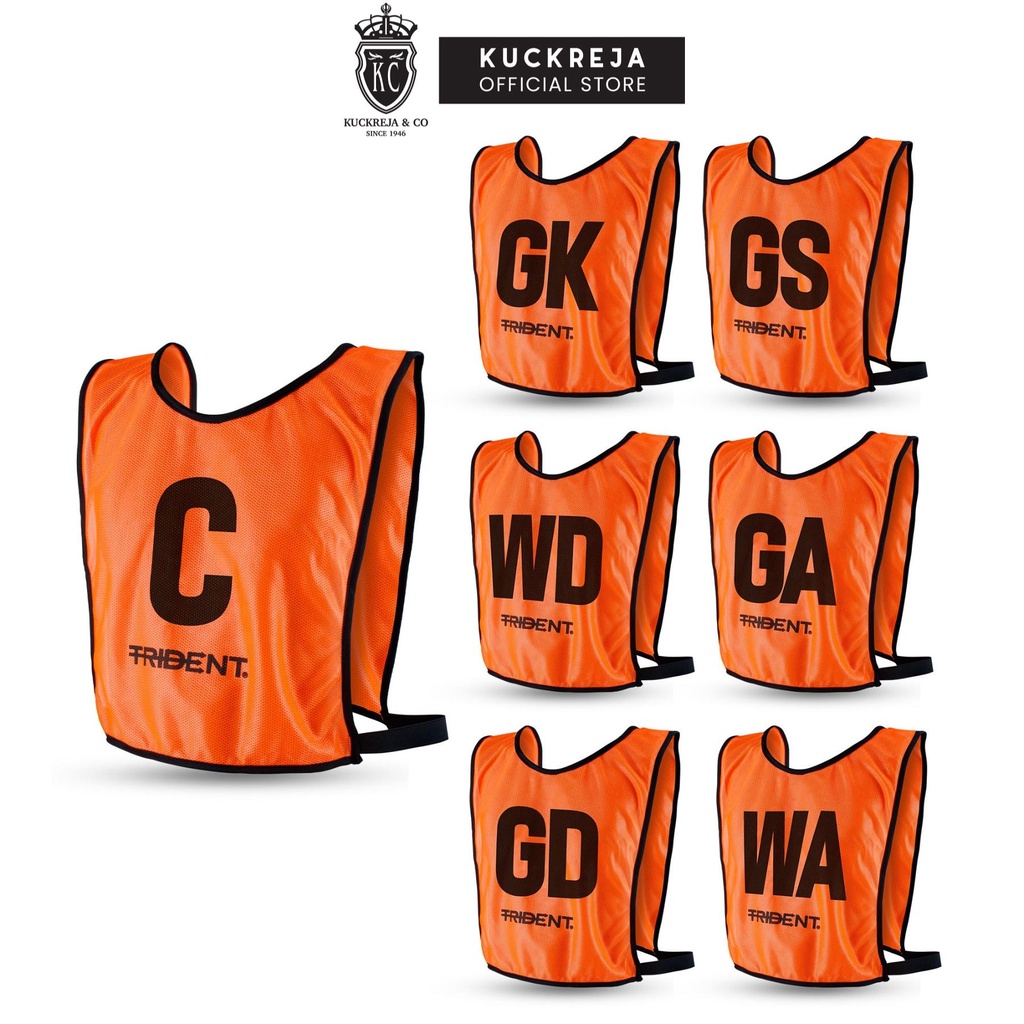 Trident Netball Bibs Set - Orange (Senior, Junior) | Shopee Malaysia
