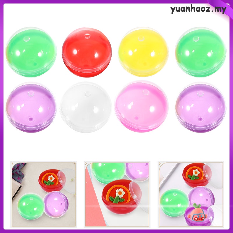 yuanhaoz 50 Pcs Gumball Machine Containers Balls Christmas Candy Gacha ...
