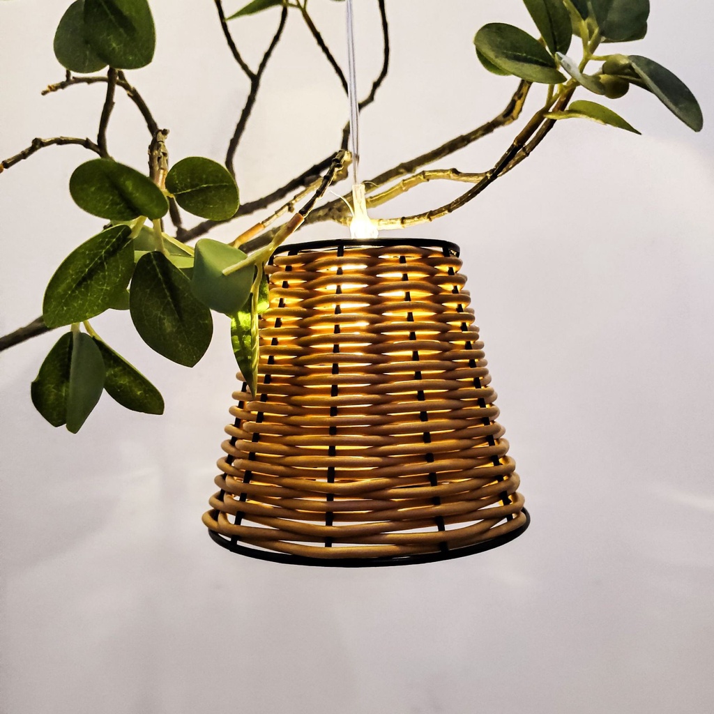 Mini Rattan Lighting Lampshade Creative Christmas Day Decoration ...