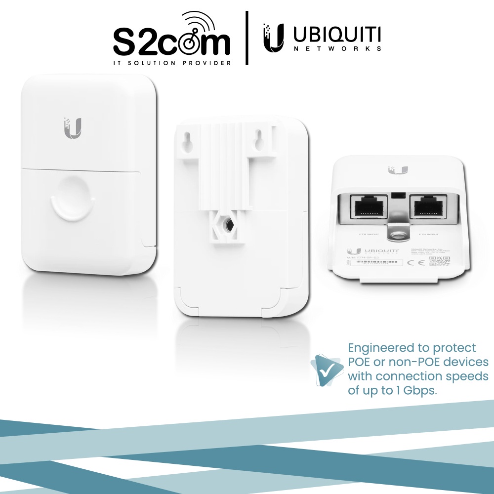 Ubiquiti RJ45 Network Outdoor High Speed POE Ethernet Surge Protector ...