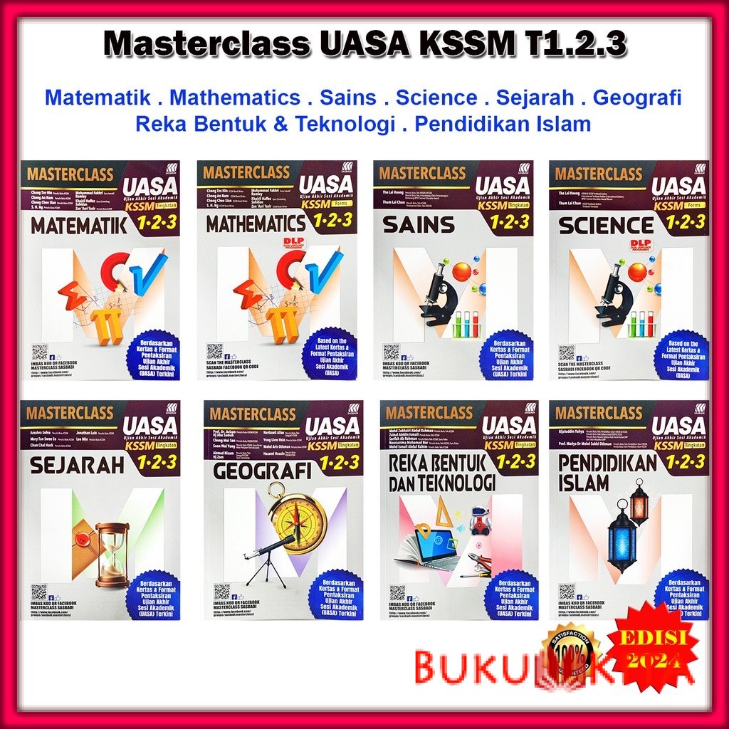 Buku Rujukan Masterclass Uasa Kssm Tingkatan 1 2 3 Edisi 2024