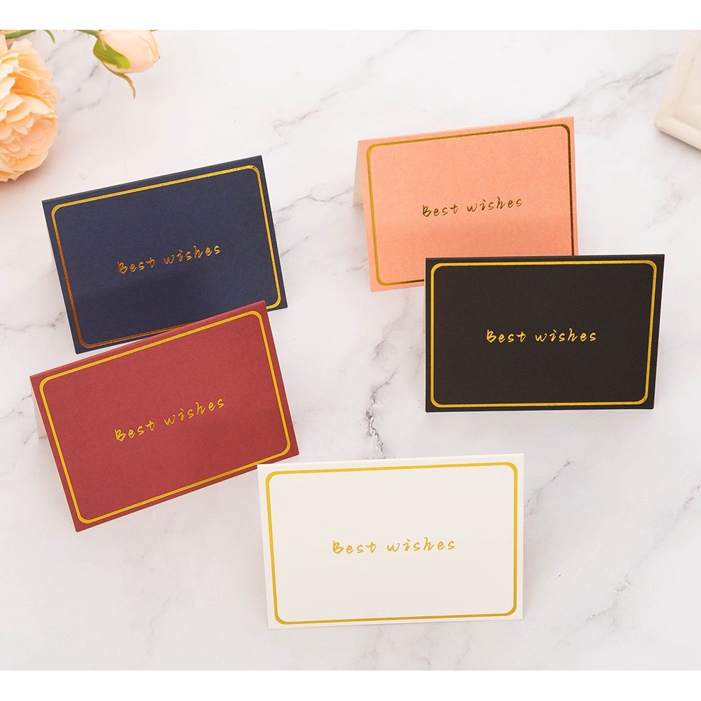 (Add On) Wish Card Foldable Gold Frame Greeting Card | Shopee Malaysia