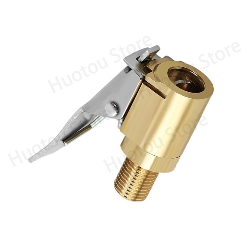 Tire Air Chuck, With Clip Adapter, Brass Locking Tire Inflator Nozzle ...