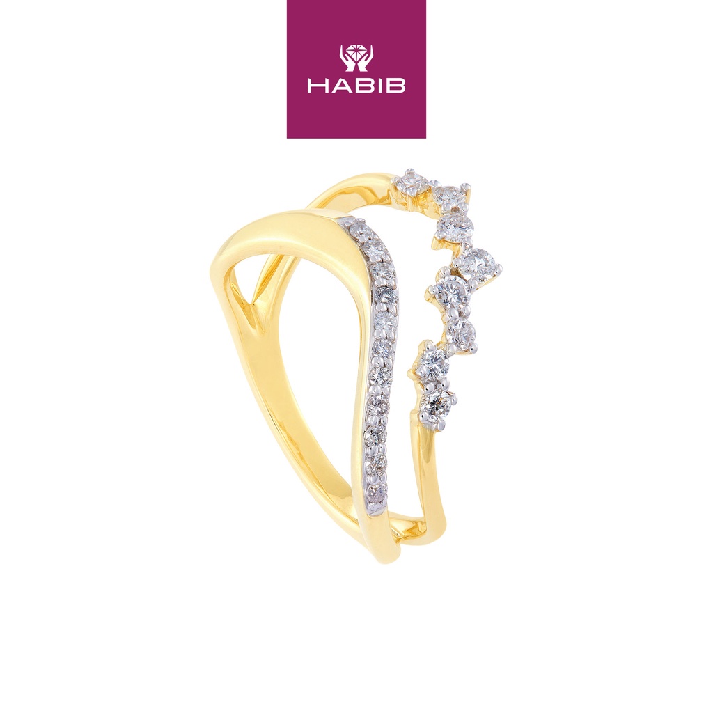 HABIB CHIC | Diamond Ring in 375/9K Yellow Gold 267590923 | Shopee Malaysia