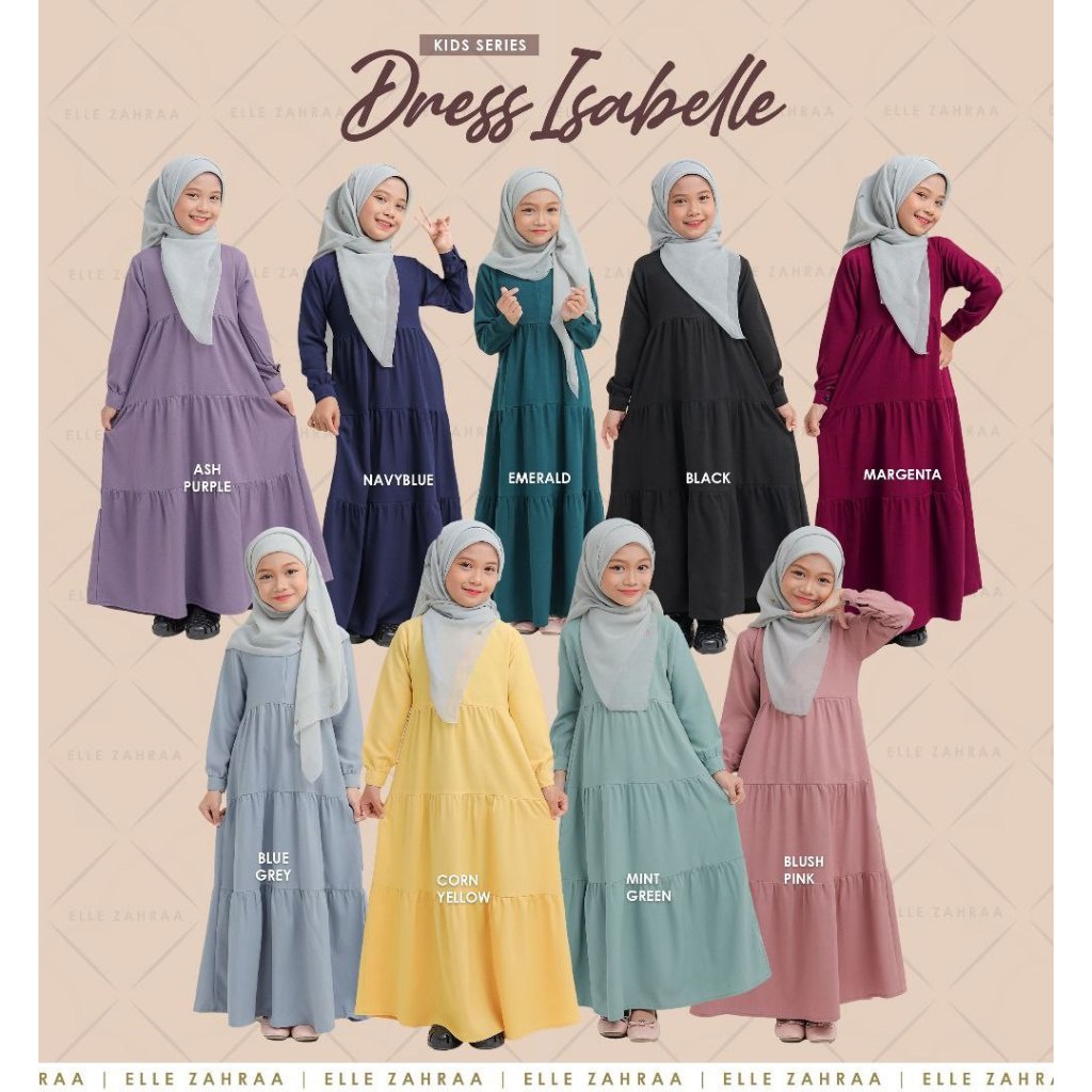 KIDS DRESS ISABELLE | A Shape Cut ( Cutting Kembang )| LESS IRON ...
