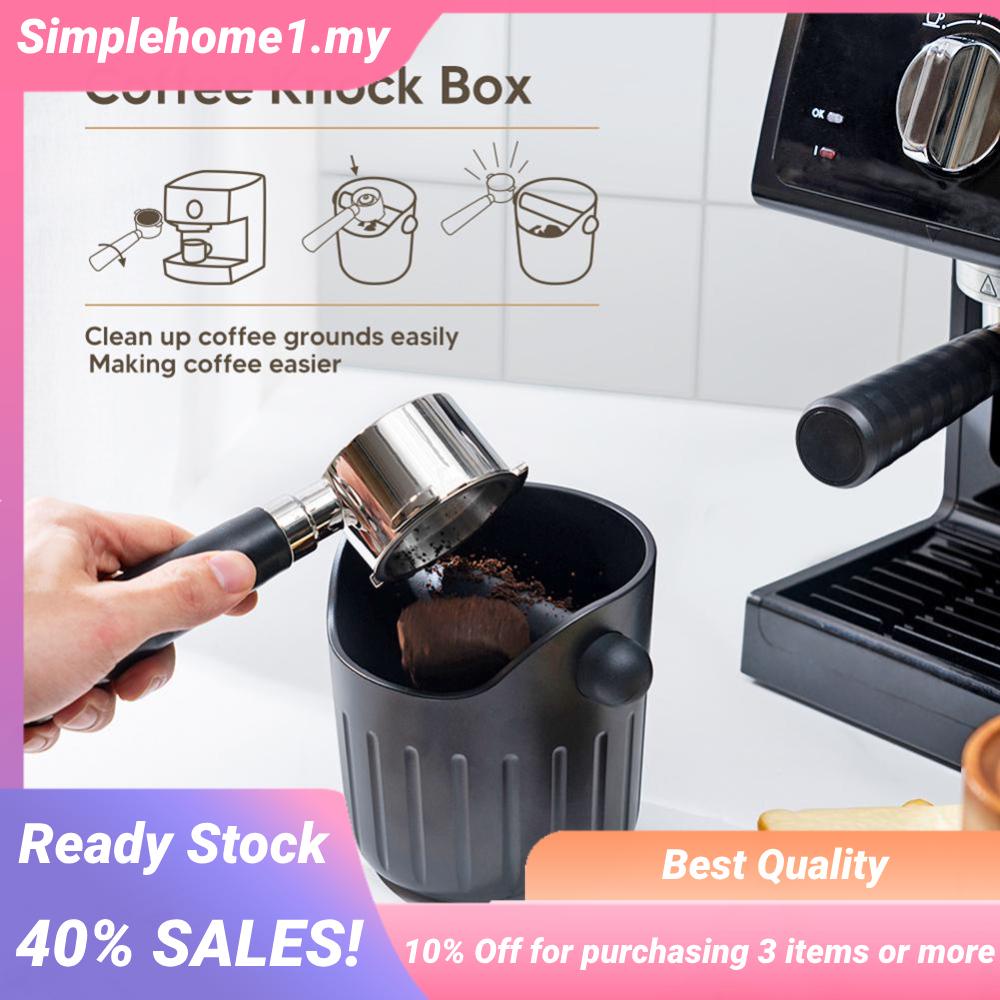 Coffee Knock Box with Removable Knock Bar & Non-Slip Base Large Size ...