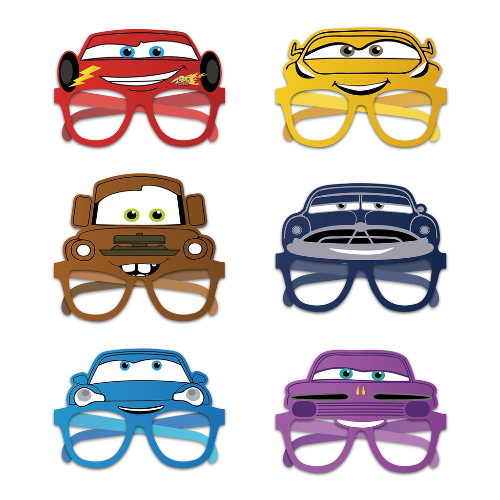 12pc/Lot Cars Lightning Mcqueen Theme Party Paper Eye Masks Kids Toy ...