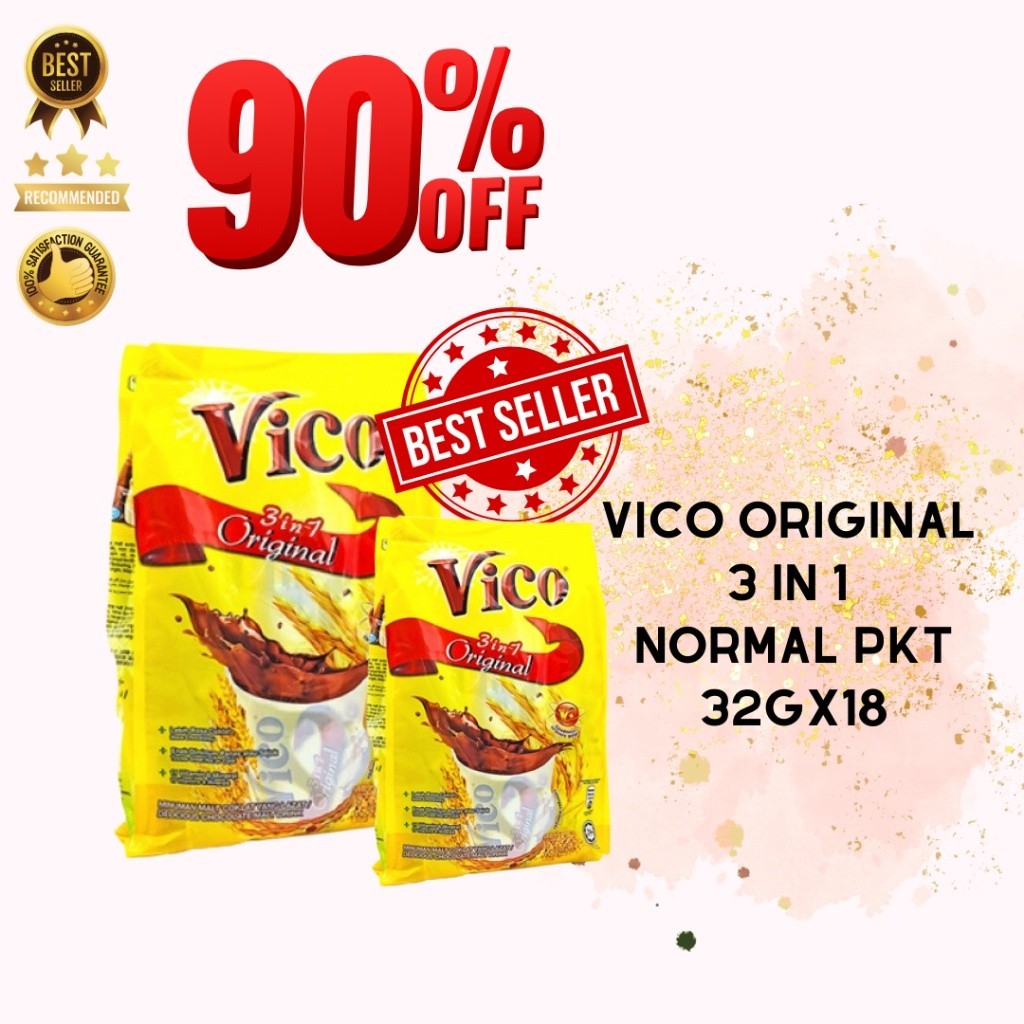 Vico 3 in 1 Original Chocolate Malt Drink 18 x 32g | Shopee Malaysia