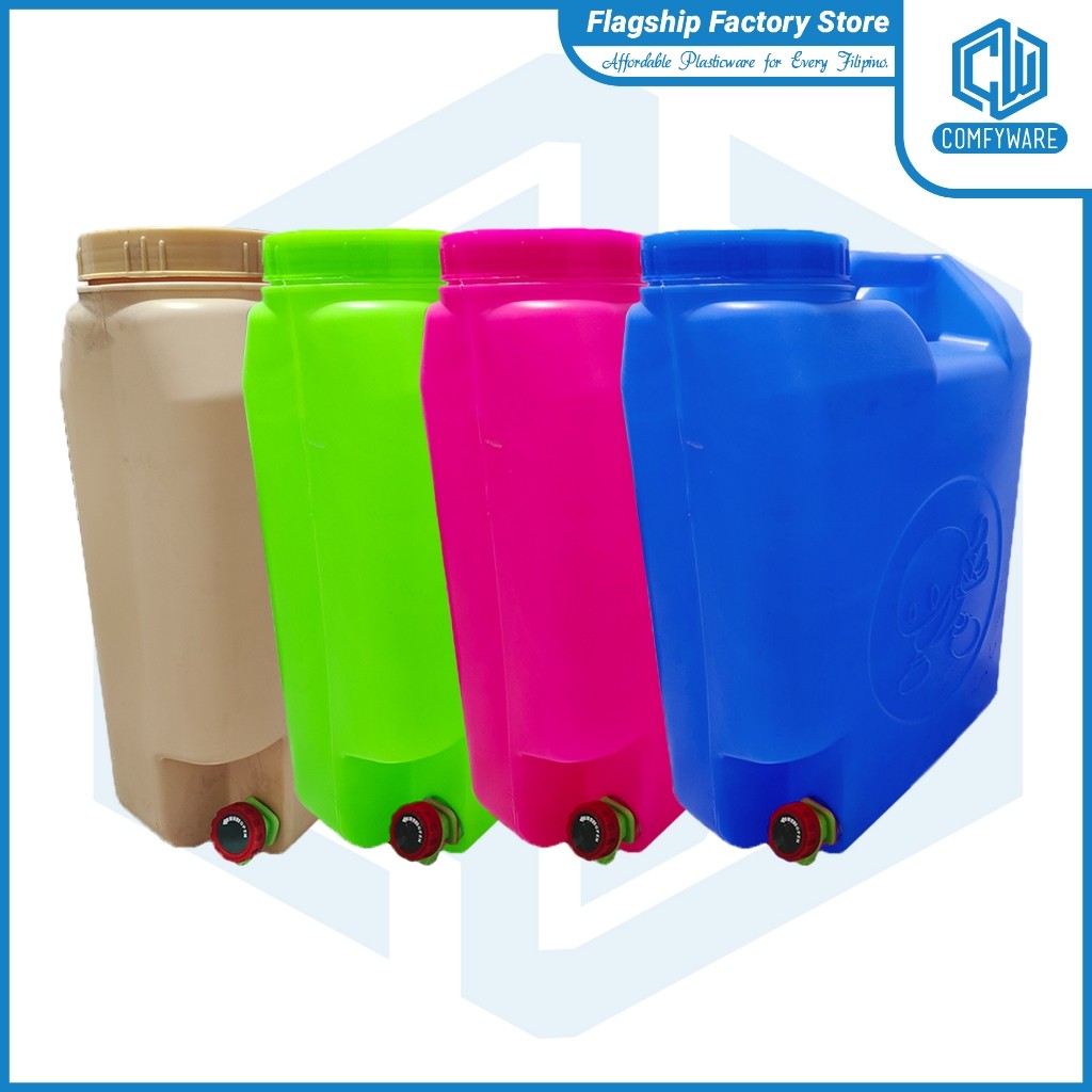 (1PC) 5 Gallon Square Water Container Five Gallon Jar 19L Colored Jug ...