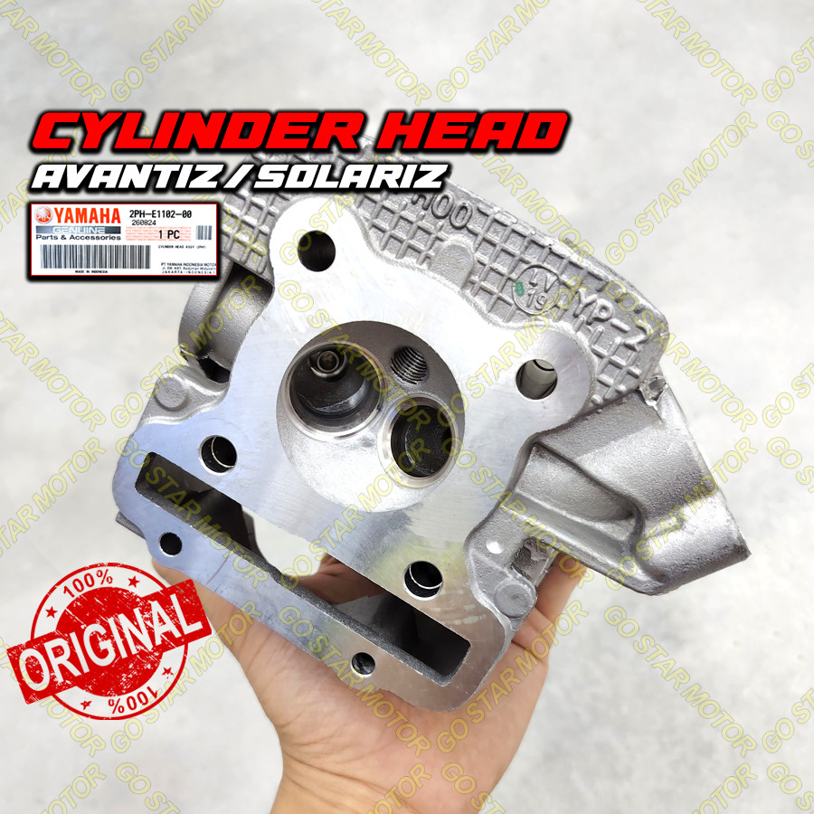 YAMAHA EGO AVANTIZ SOLARIZ CYLINDER HEAD ASSY KEPALA SILINDER - 100% ...