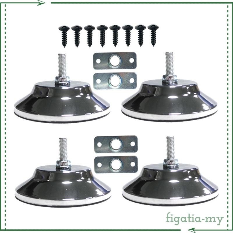 [FigatiaMY] 4x Billiard Pool Table Leg Levelers Leveling with Plates ...