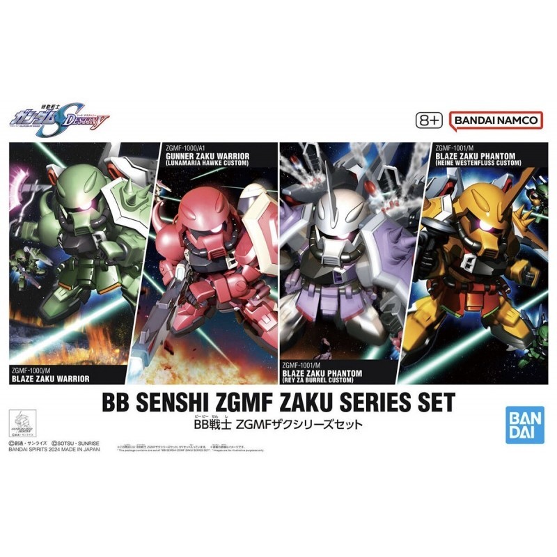 (GUNDAM SEED DESTINY) BB SENSHI ZGMF ZAKU SERIES SET SD GUNDAM MODEL KITS | Shopee Malaysia
