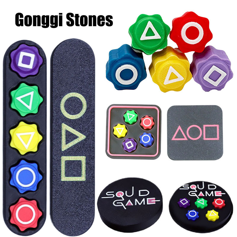2025 Gonggi Stones Squid Game 3D Print Gonggi Game Jackstone Gongi Toys ...