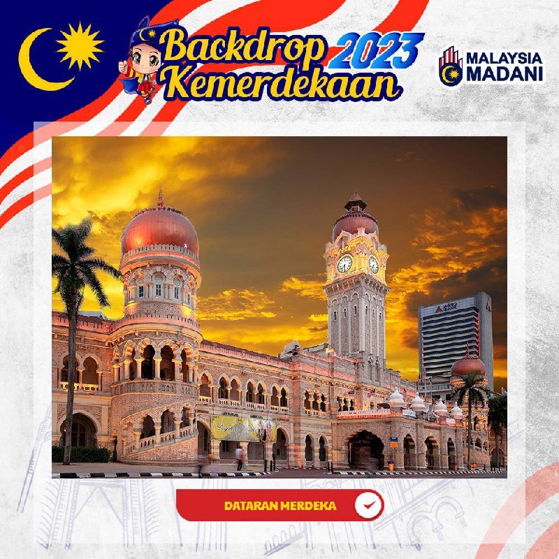 NEW DESIGN : Backdrop Merdeka / Banner/Backdrop Ucapan Kemerdekaan ...