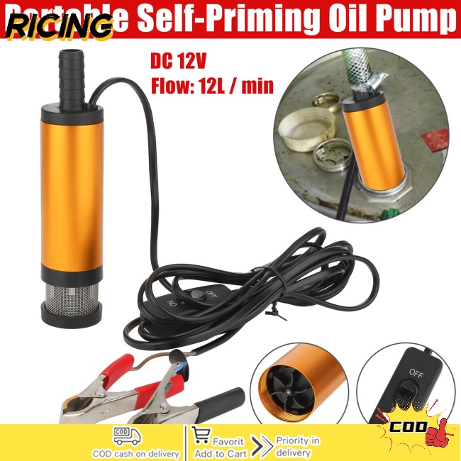 RAC 1 Set Electric Oil Transfer Pump DC5V12V 8500r Refueling ...