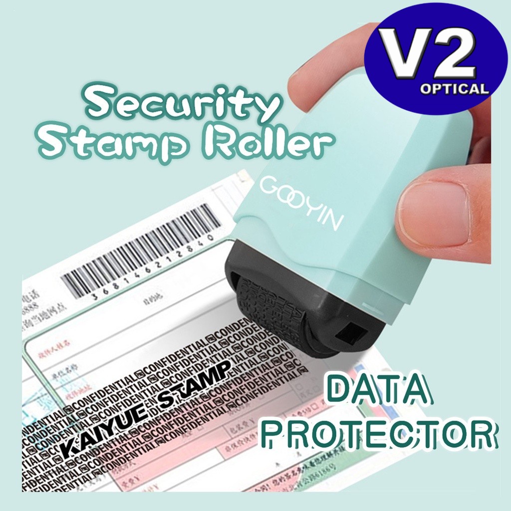 Security Stamp Roller Privacy Cover Eliminator Self-Inking Portable ...