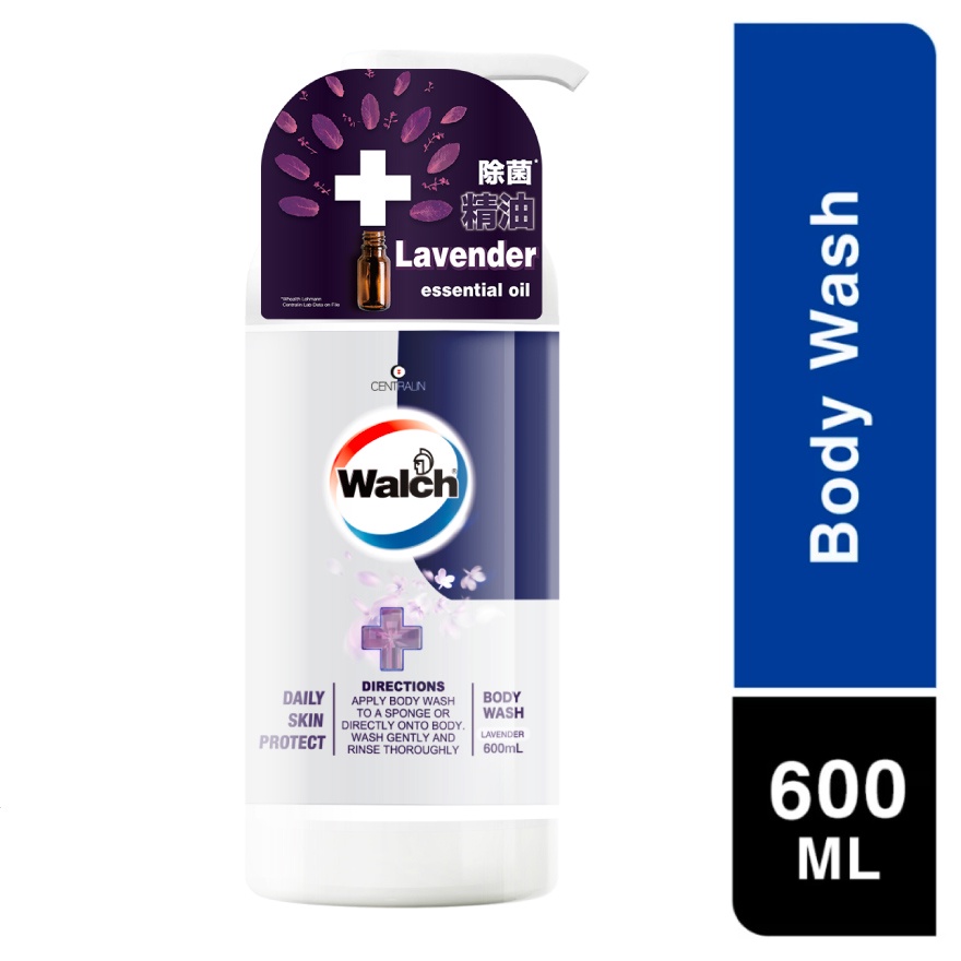 WALCH Anti-Bacterial Essential Oil Body Wash Lavender 600ml | Shopee ...