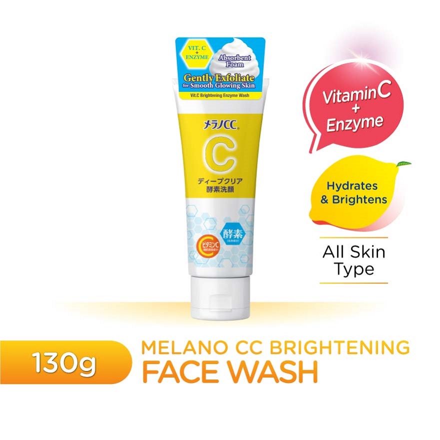 MELANO CC Vitamin C Brightening Enzyme Face Wash 130g | Shopee Malaysia
