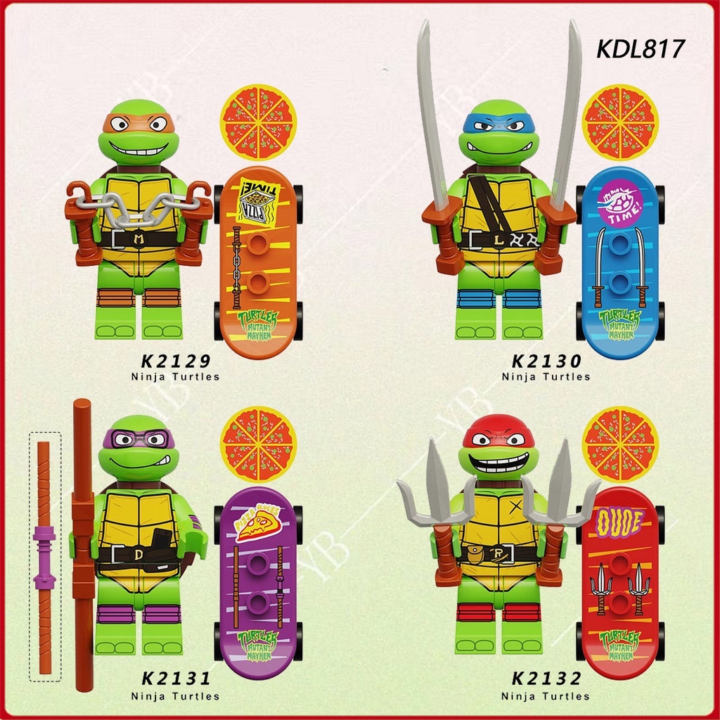 Children's toys anime series Teenage Mutant Ninja Turtles minifigure ...
