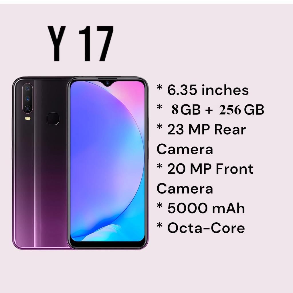 (FREE TV Apps) VIVO Y17 6.35" INCH (8GB+256GB) 21MP Rear Camera 20MP ...