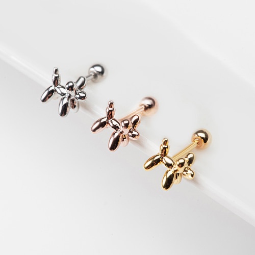 Silver balloon puppy piercing | Shopee Malaysia