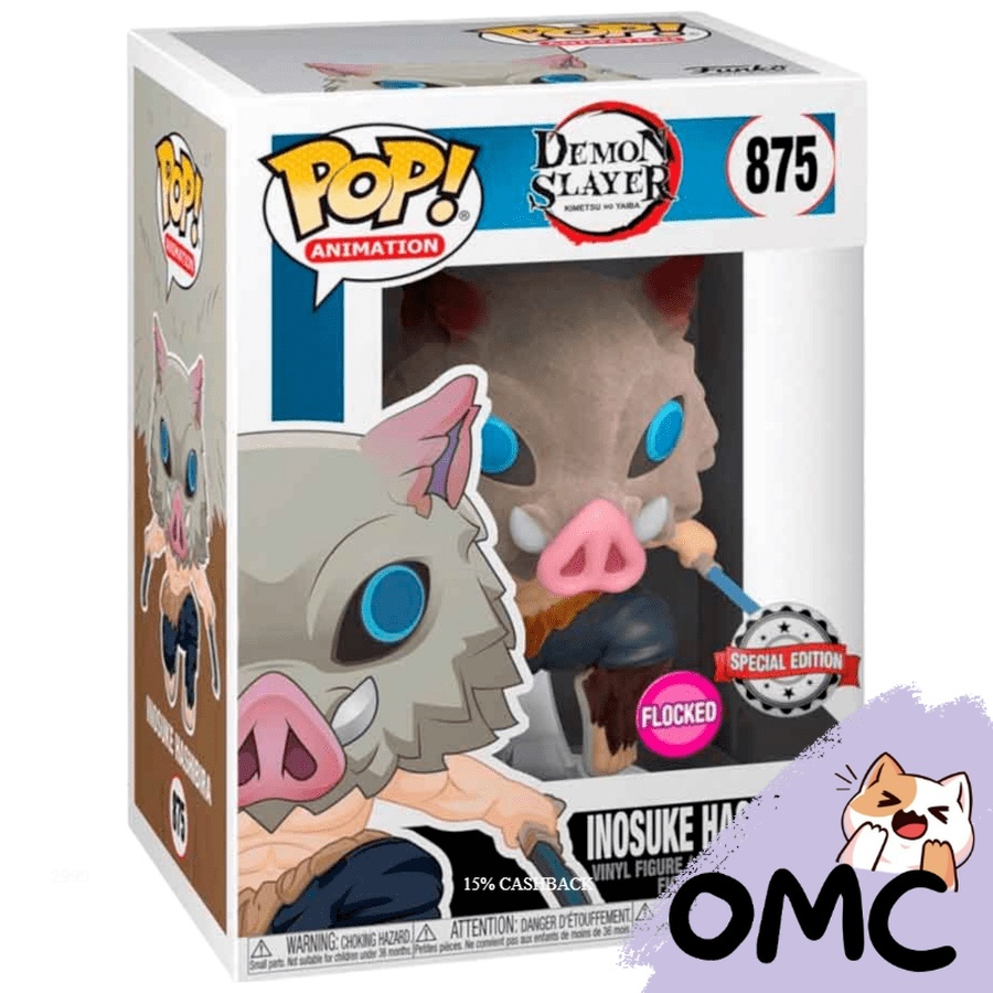 Funko Pop! Demon Slayer #875 - Inosuke Hashibira (Flocked) Special ...