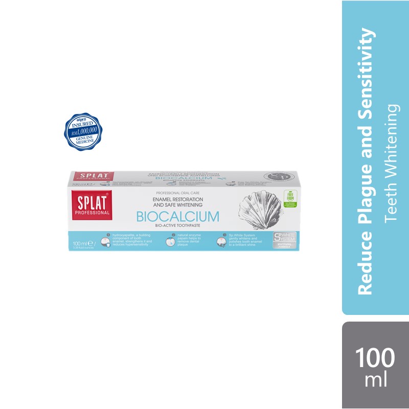 SPLAT Professional BioCalcium Toothpaste 100ml | Reduce Sensitivity ...