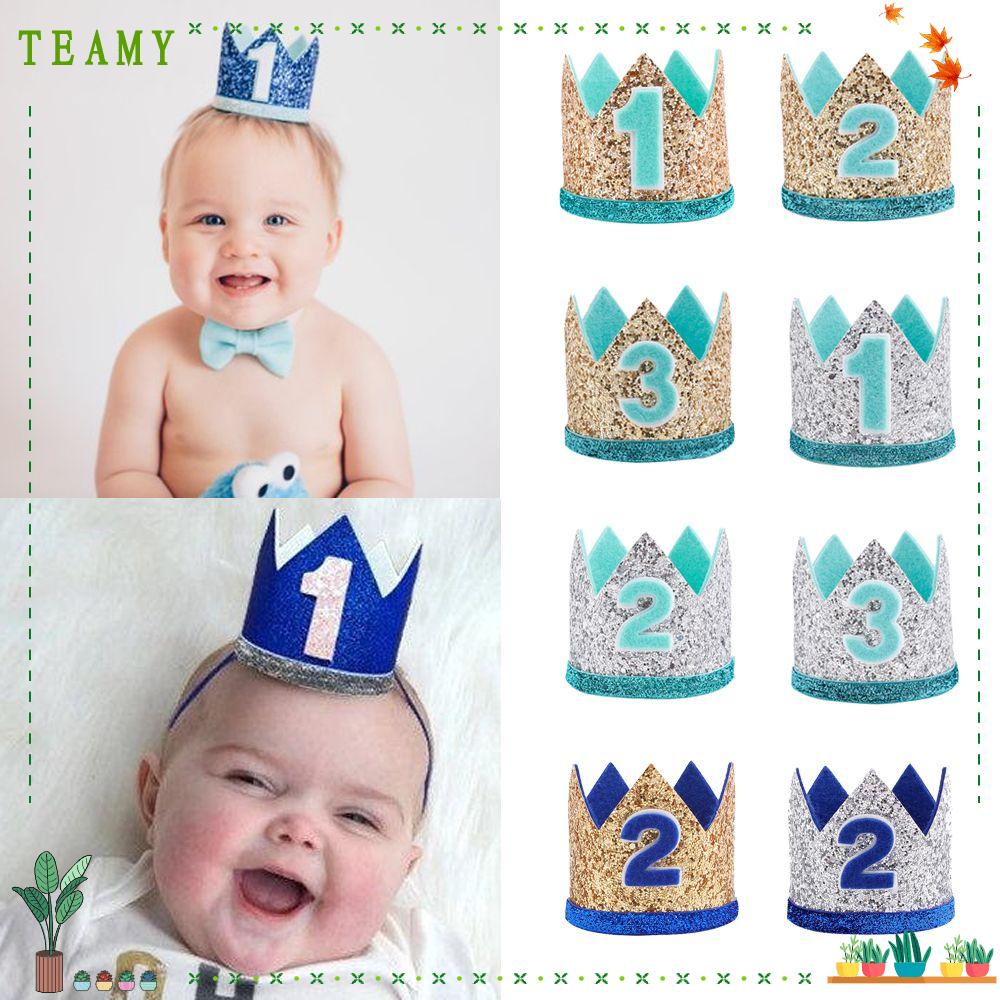 Unisex Children Prince Princess Photo Props Elastic Baby Birthday Hat ...
