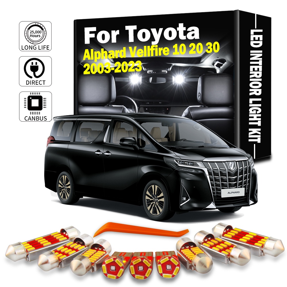 Car Interior Light LED Dome Map Reading Door Bulbs Kit For Toyota ...