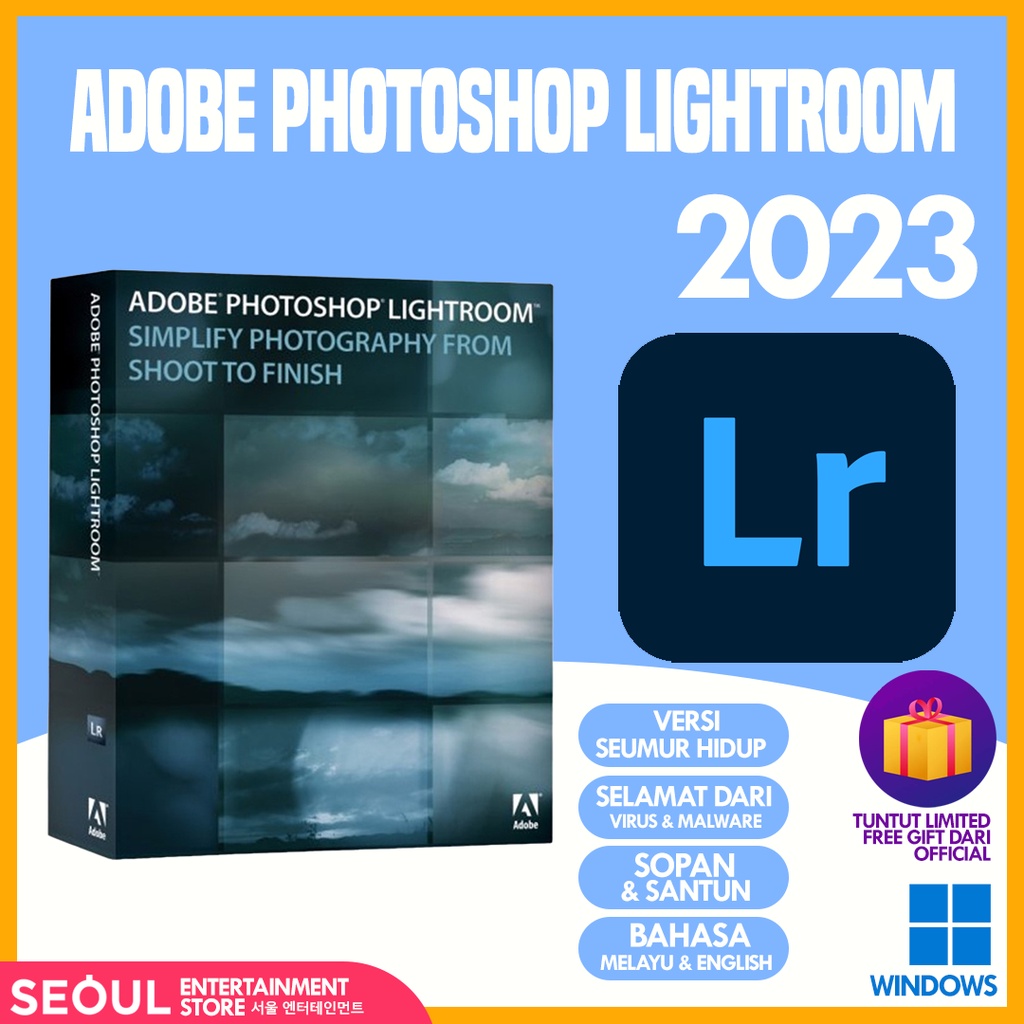 Adobe Photoshop Lightroom WINDOWS PC 🎇 LIFETIME PREMIUM 🎇 EASY INSTALL ...