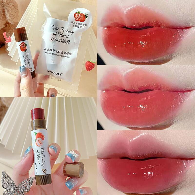 3 sticks of fruit-flavored tinted lip balm hydrating moisturizing ...