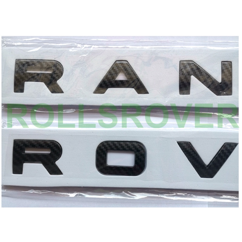 APP Carbon Fiber Effected ABS Front Hood Rear Trunk Letter For Range ...