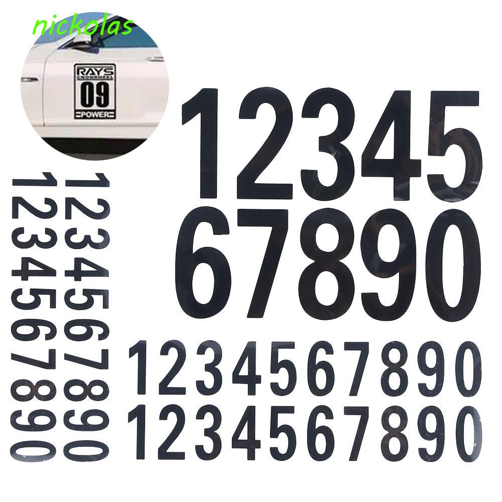 NICKOLAS Number Sticker for Window Door Car Number 0-9 Self-adhesive ...