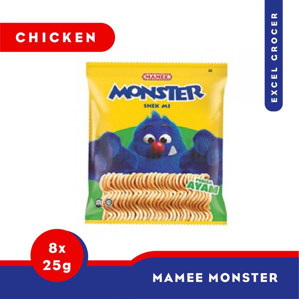 Mamee Monster Perisa Ayam 8 x 25g | Shopee Malaysia