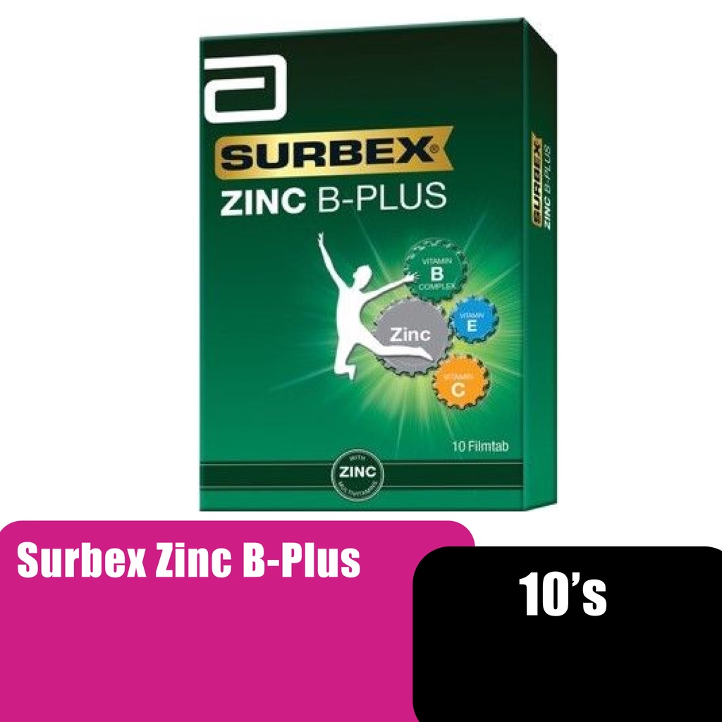 SURBEX ZINC B-PLUS 10'S HTM Pharmacy | Shopee Malaysia