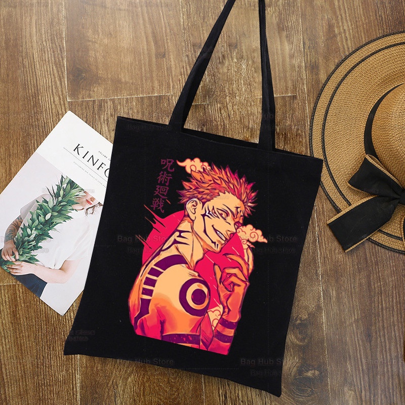 Jujutsu Kaisen Cartoon Shopping Canvas Bag Ryomen Sukuna Itadori Yuji ...