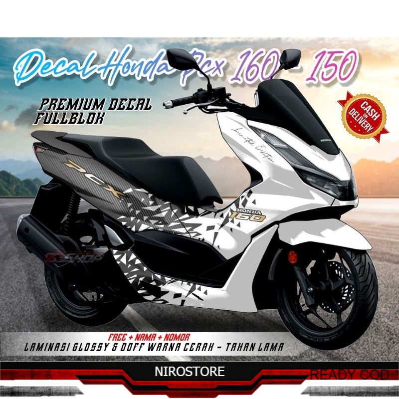 Striping pcx 160 new full abstract motif decal pcx full body sticker ...