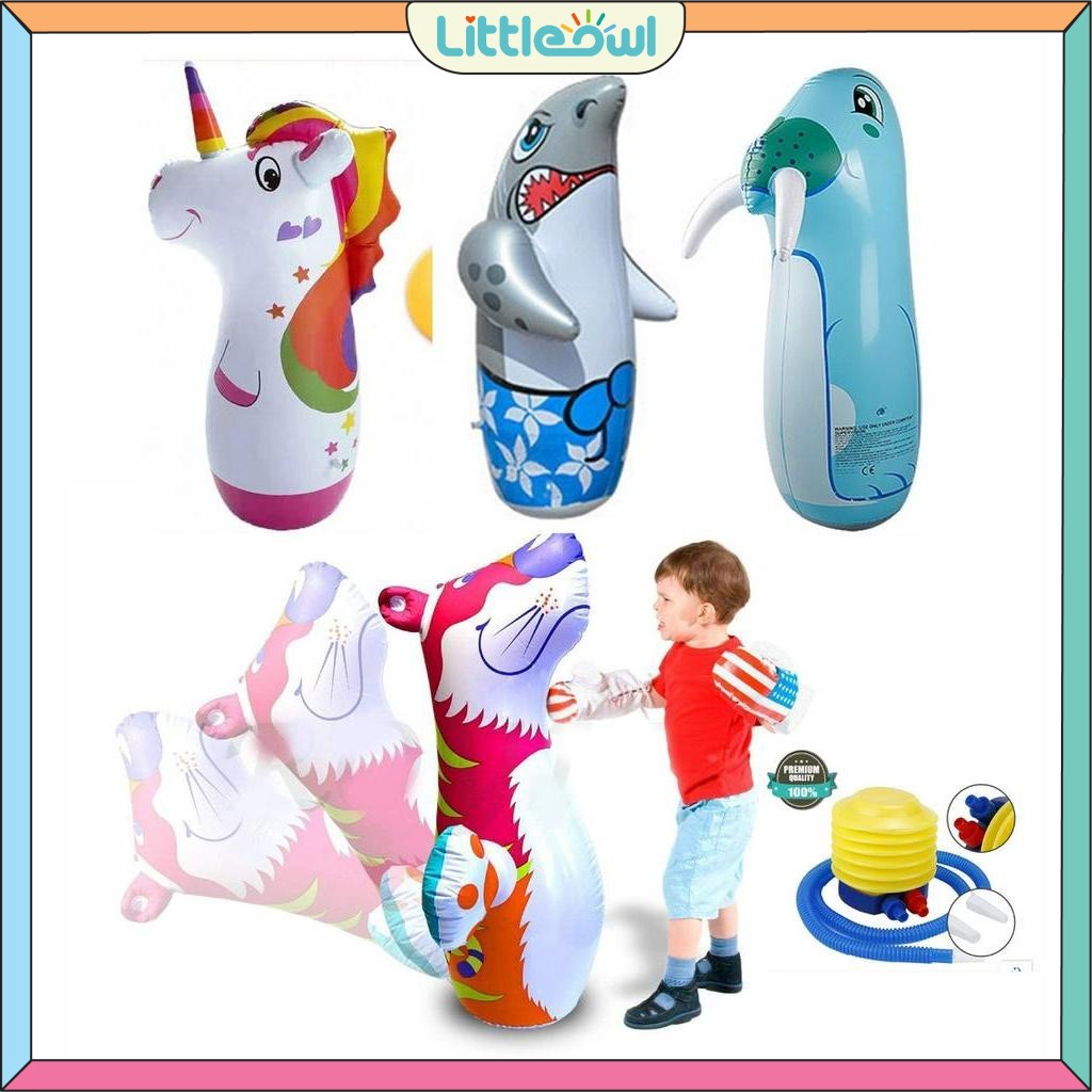 80cm Kids Inflatable Boxing Punching Tumbler Punch Bag | Shopee Malaysia