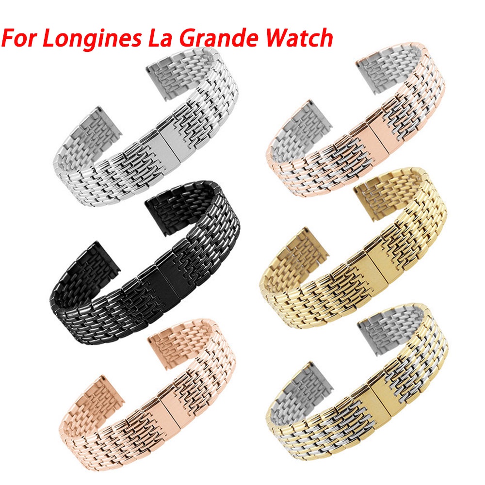 Solid Stainless Steel Watchband For Longines La Grande Watch Strap 13mm ...