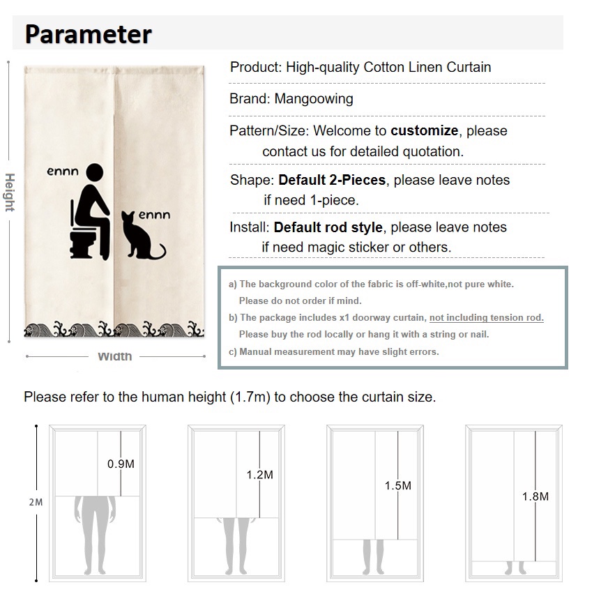Custom Door Curtain Anime Cartoon Doorway Curtain Snoopy Series Door ...