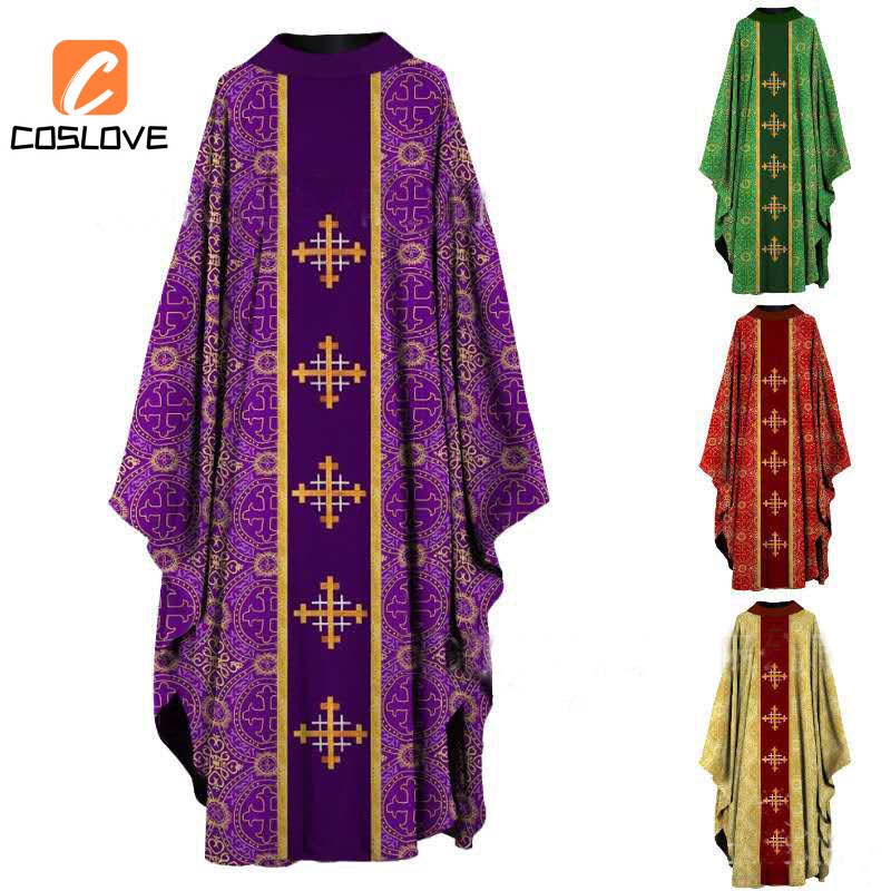 Middle Eastern Style Robe Men Muslim Long Cloak Suit for Adult ...